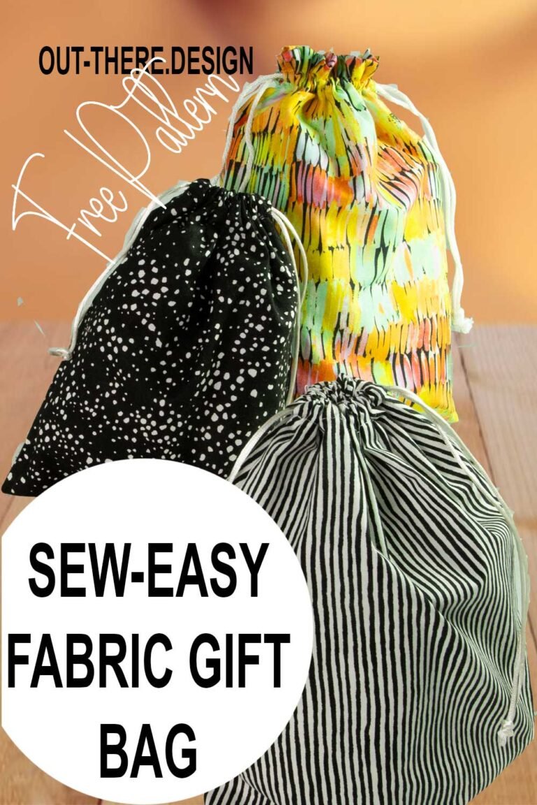 DIY Reusable Fabric Gift Bags - out-there.design